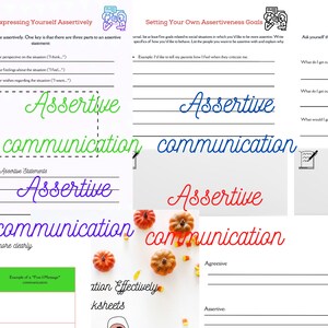 Assertive Communication Worksheets, Social Skills, Communication Styles ...