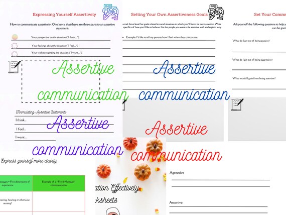 Assertive Communication Worksheets ASSERTIVE COMMUNICATION For