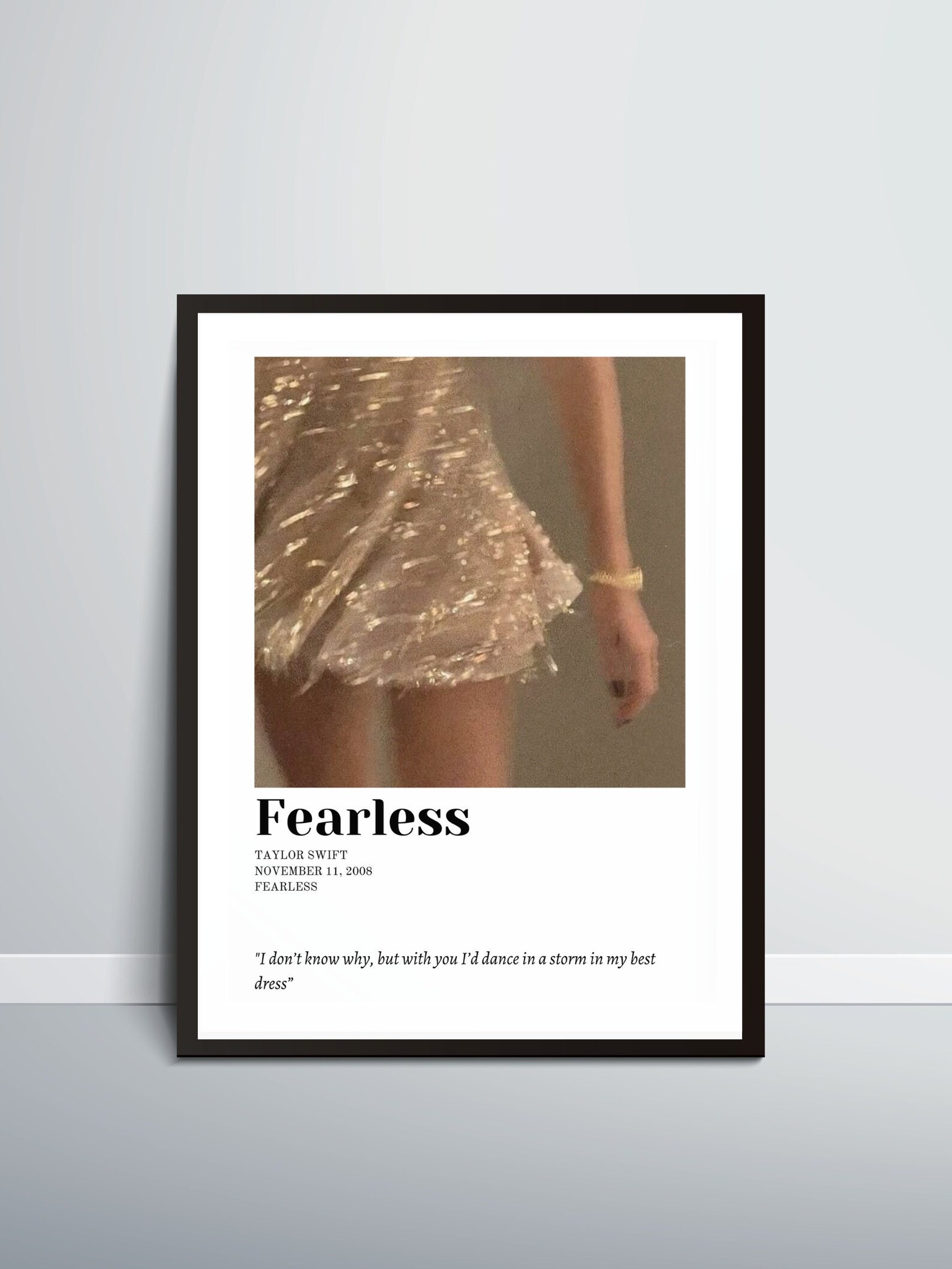Fearless Fearless Taylor Swift Inspired Wall Art Taylor - Etsy