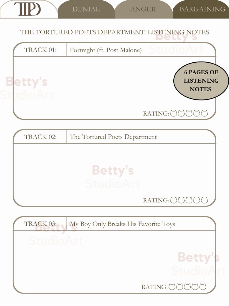 The Tortured Poets Department Album Release Party Pack Tayor Swift ...