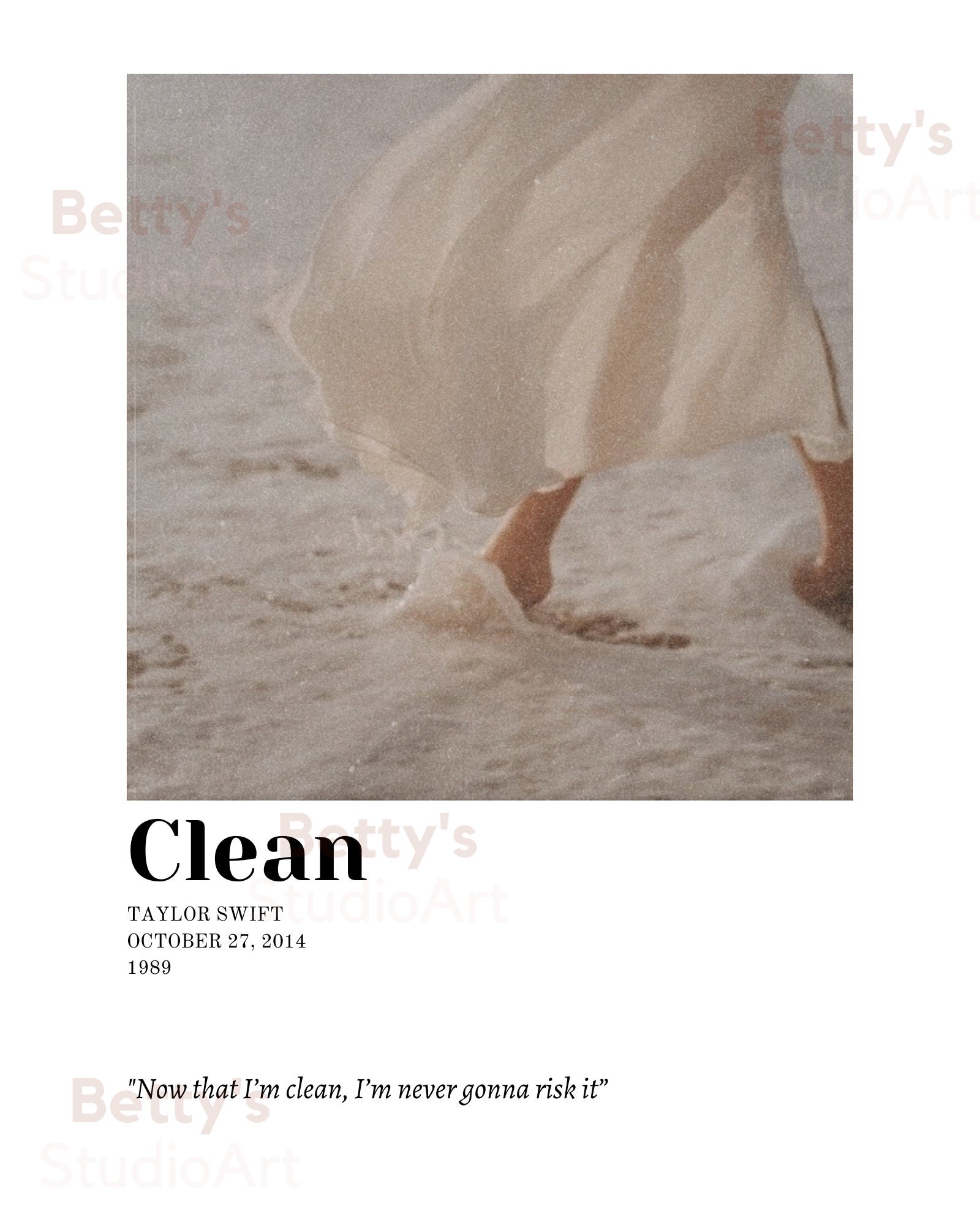 Clean 1989 Taylor Swift Inspired Wall Art Taylor Swift - Etsy