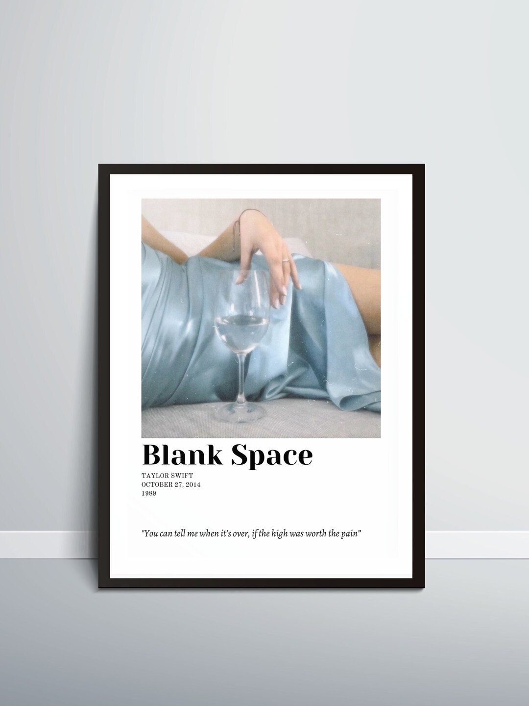 Blank Space 1989 Taylor Swift Inspired Wall Art Taylor - Etsy