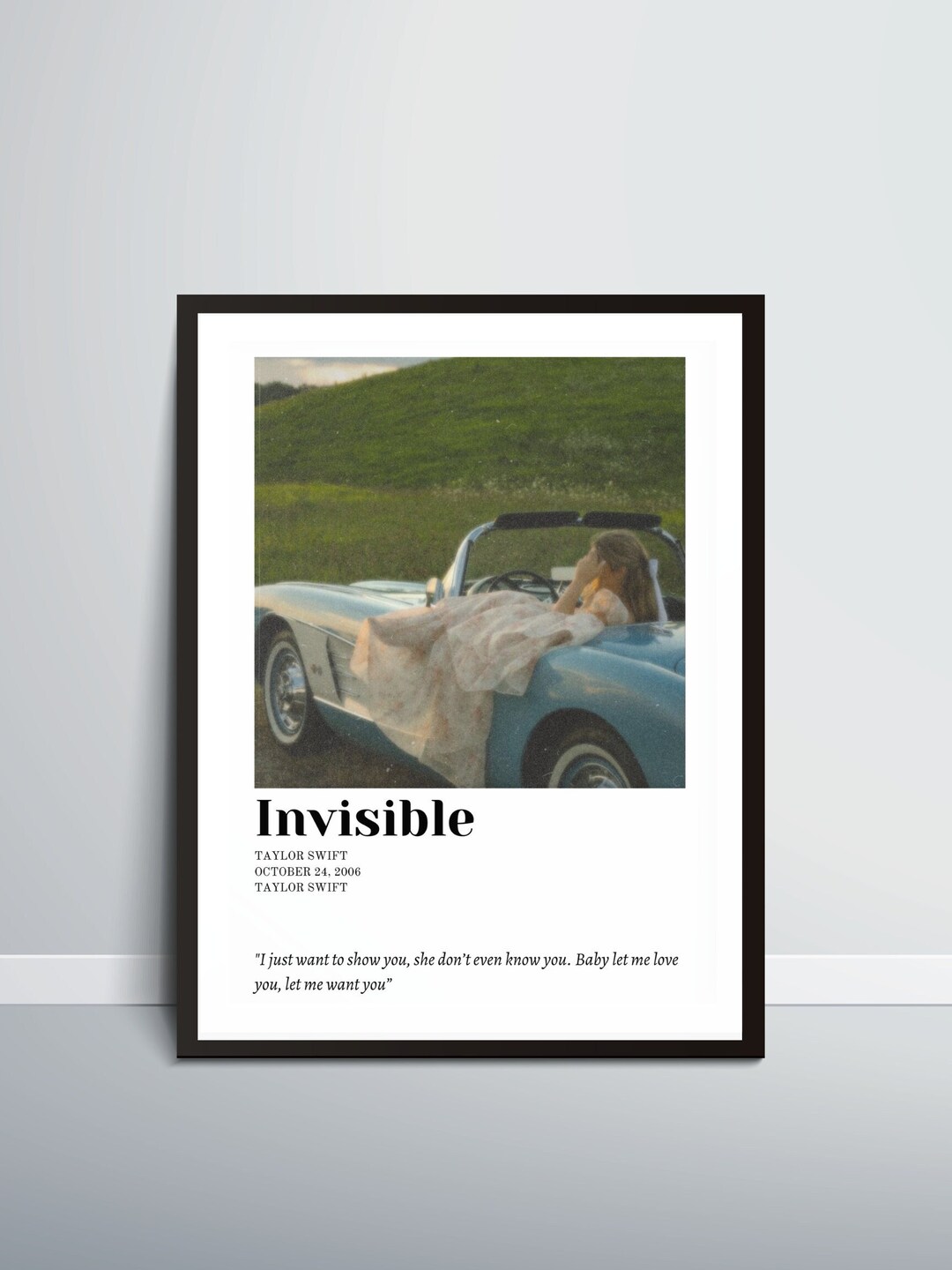 Invisible Taylor Swift Debut Collection Taylor Swift - Etsy