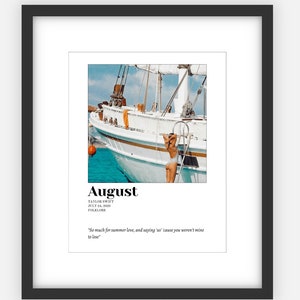August Folklore Taylor Swift Inspired Wall Art Taylor - Etsy