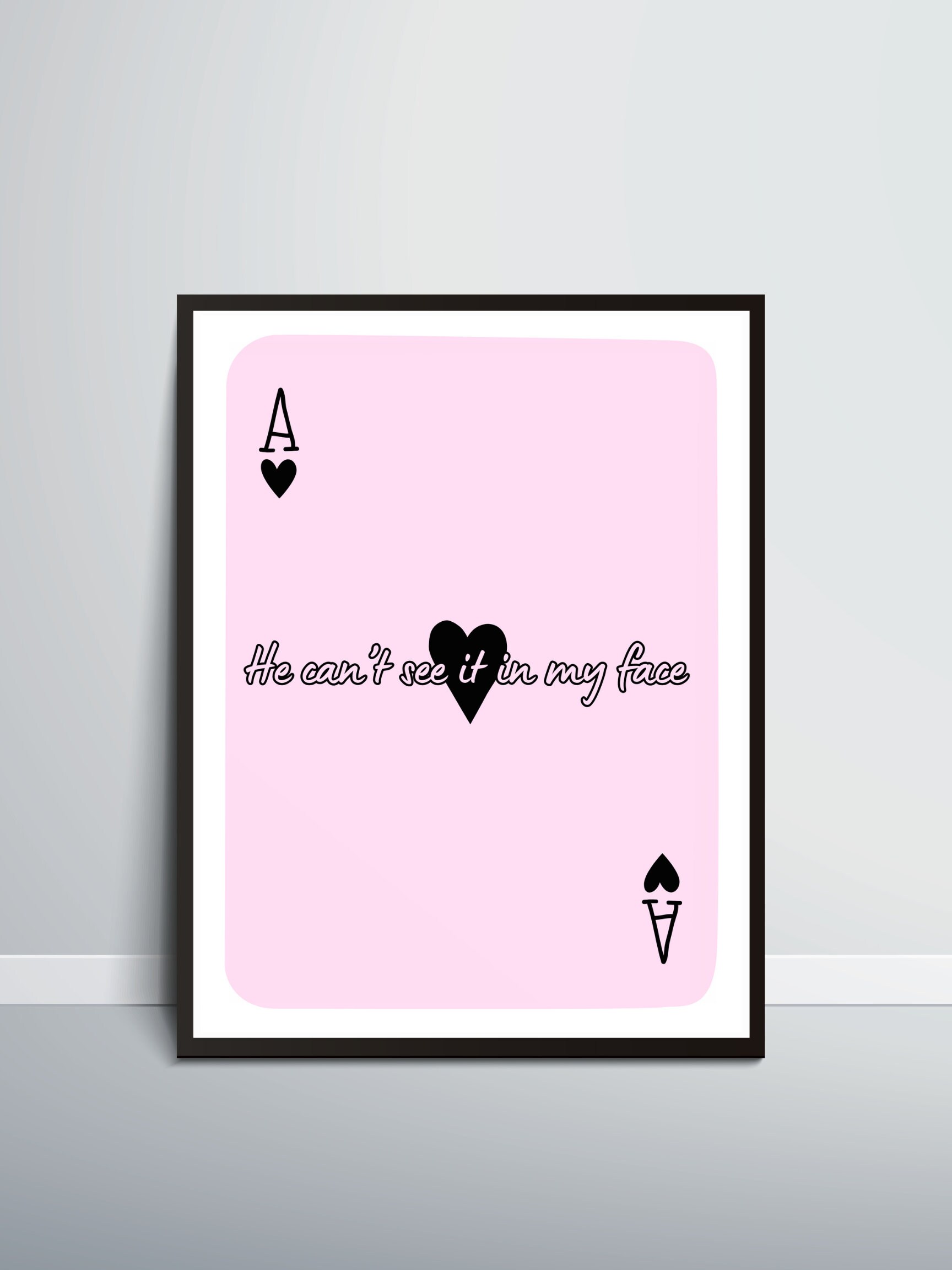 New Romantics I'm About to Play My Ace Pink 2 Piece Gallery Wall Set ...