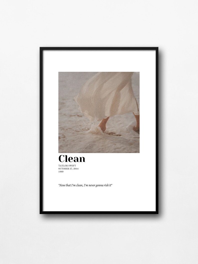 Clean 1989 Taylor Swift Inspired Wall Art Taylor Swift - Etsy
