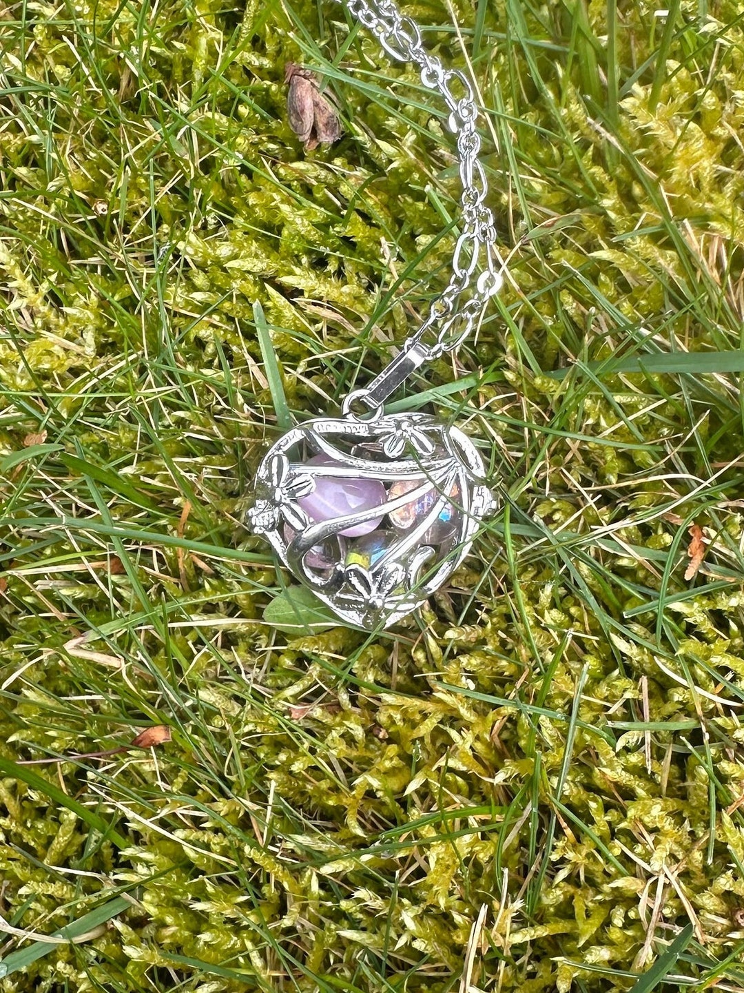 Silver Heart Cage Locket - Etsy