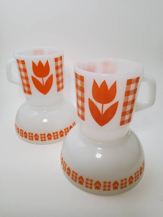Termocrisa Lot of 2 Sets Tulips Bowl and Mug.. Bowls and Cups - Etsy