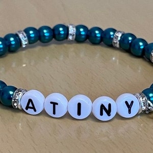 KPOP Ateez / Atiny Bracelets, Glass Pearl Beaded Bracelets, Jewellery ...