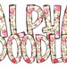 Alpha Doodle Set Roses 5 Complete Alphasets - Etsy