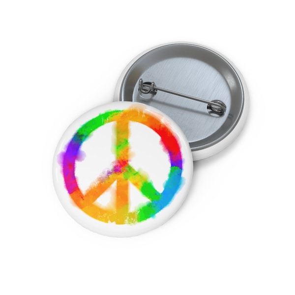 Peace Sign Button - Etsy
