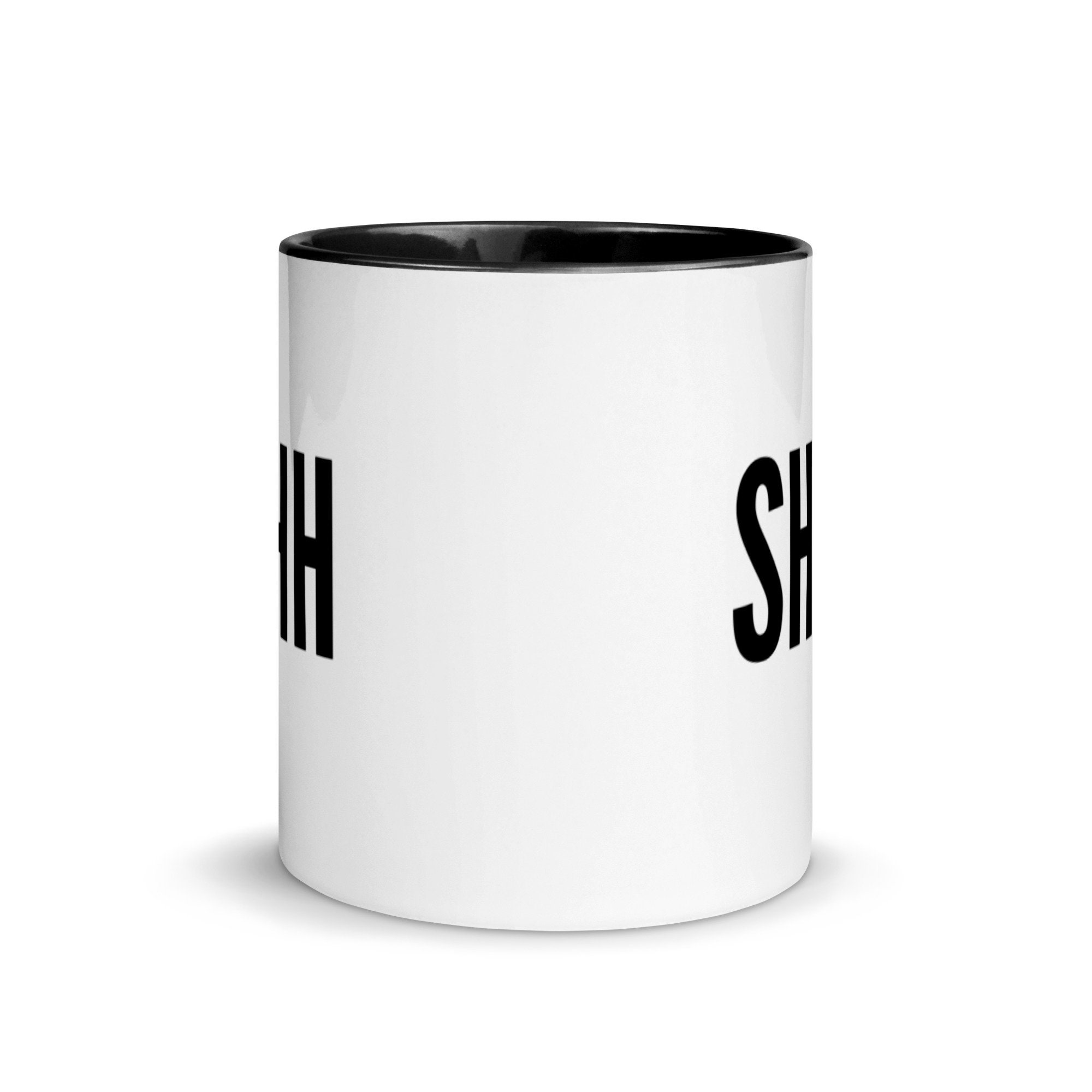 SHHH Mug With Black Interior. for Your Not a Morning Person Survival ...