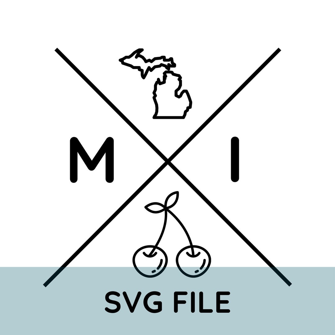 Mi SVG With Cherries, SVG File - Etsy