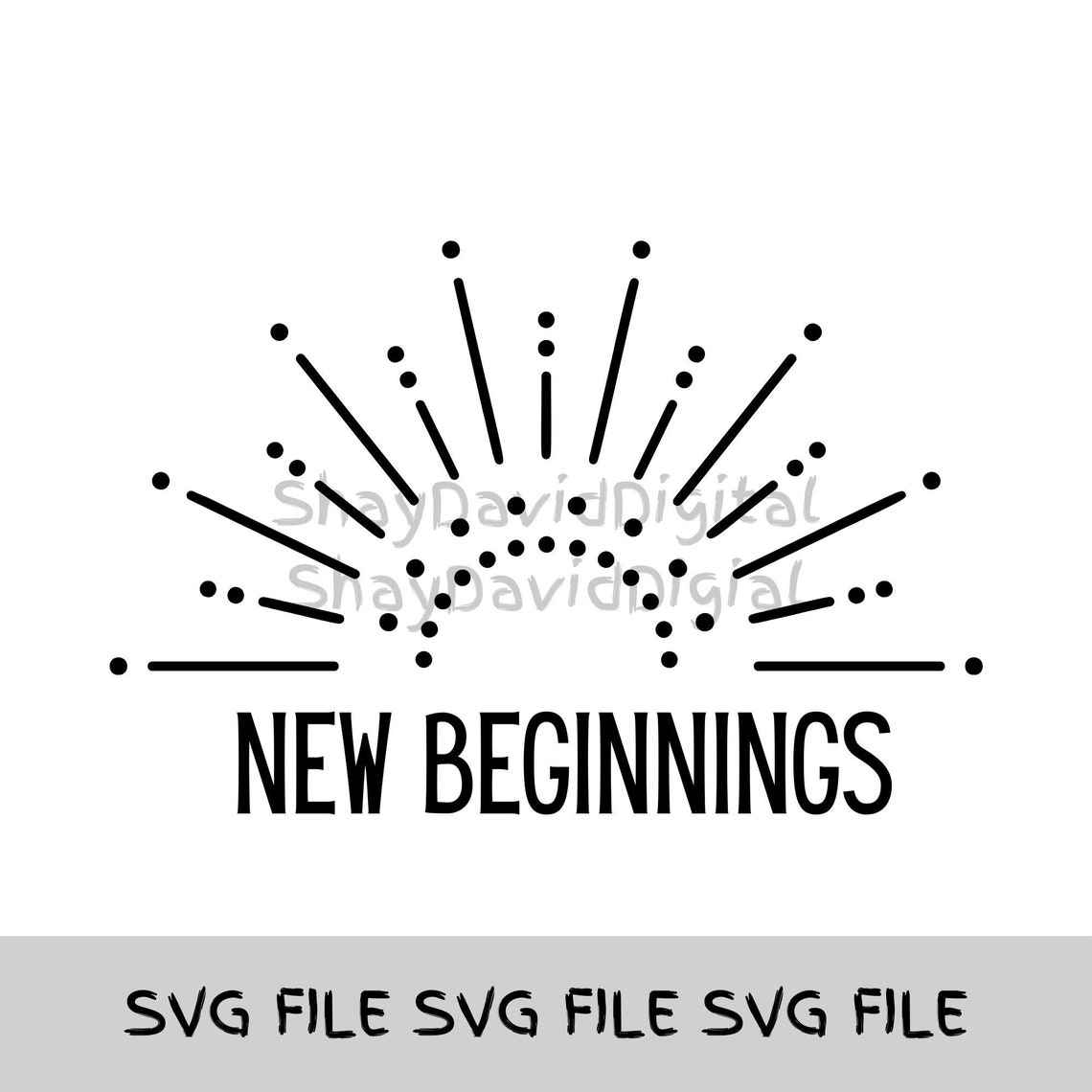 SVG File, New Beginnings SVG File - Etsy
