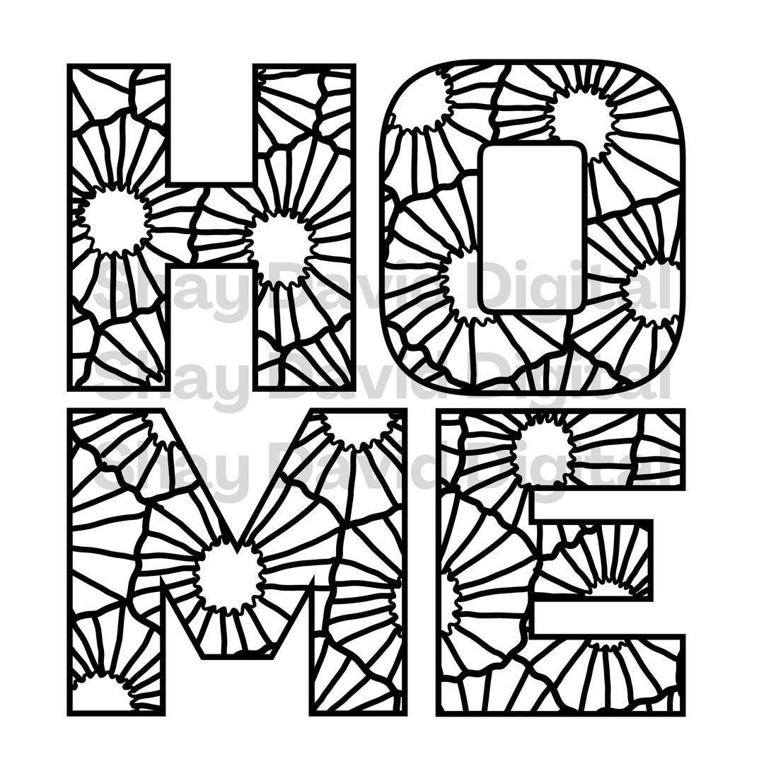 HOME Michigan Petoskey Stone SVG - Etsy