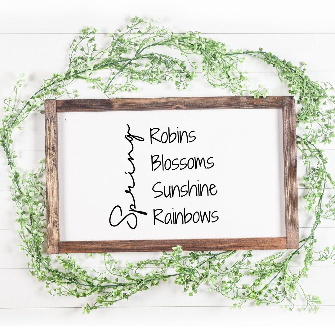 Spring Words Svg, Spring, Springtime Words, Svg for Spring Signs - Etsy