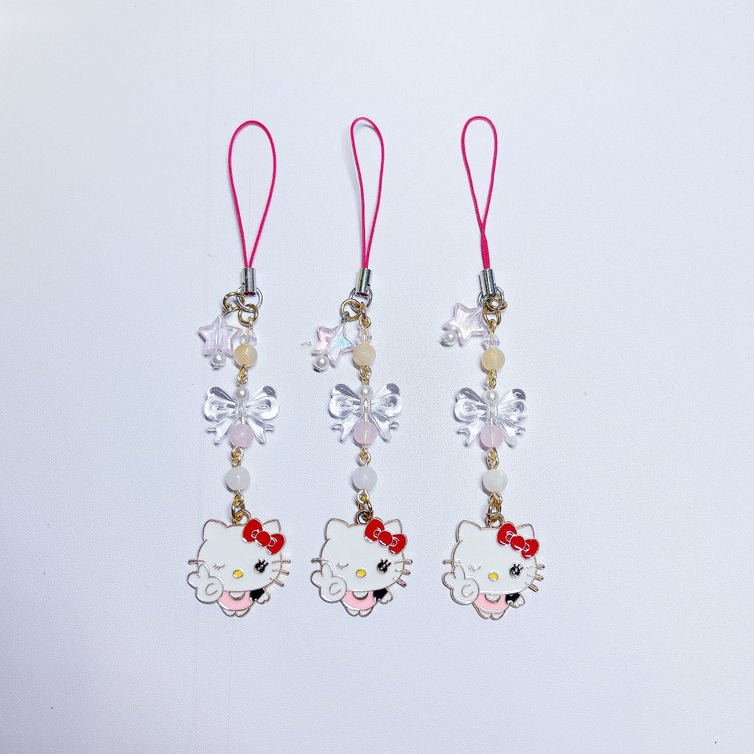 Hello Kitty Sanrio Phone Charms - Etsy