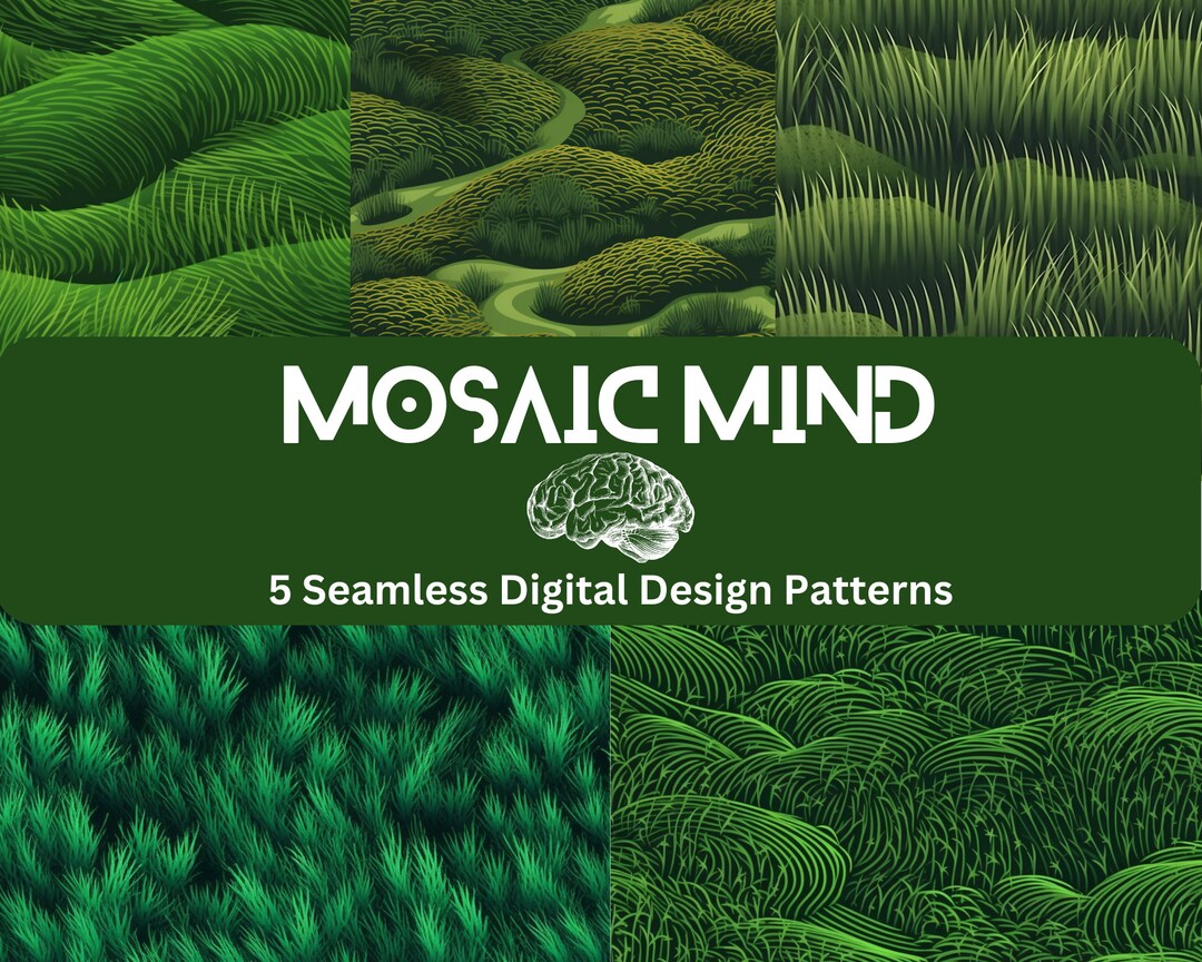 Realistic Seamless Grass Tile Patterns for Golf Lovers and Nature ...