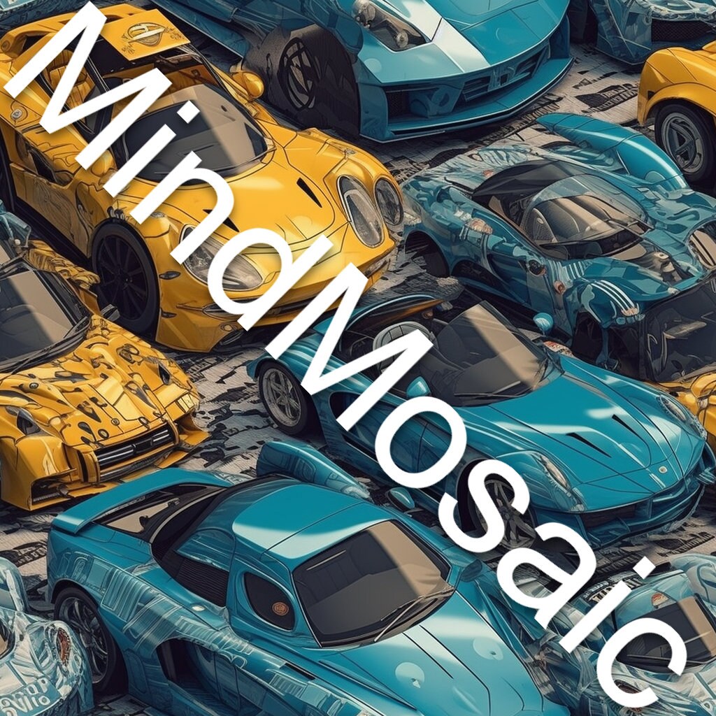 Distorted and Dreamy: Seamless Patterns of Shiny Sports Cars Perfect ...