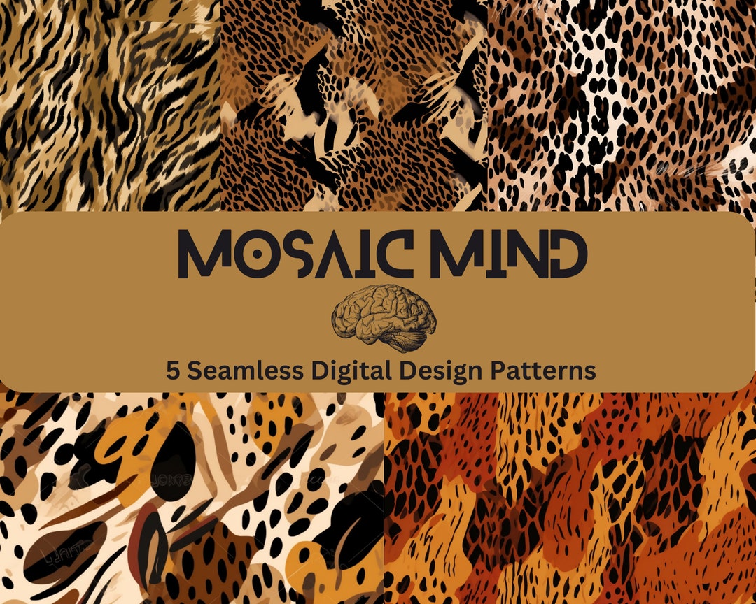 Cheetah Print Seamless Pattern - Wild & Exotic Animal Design Commercial ...