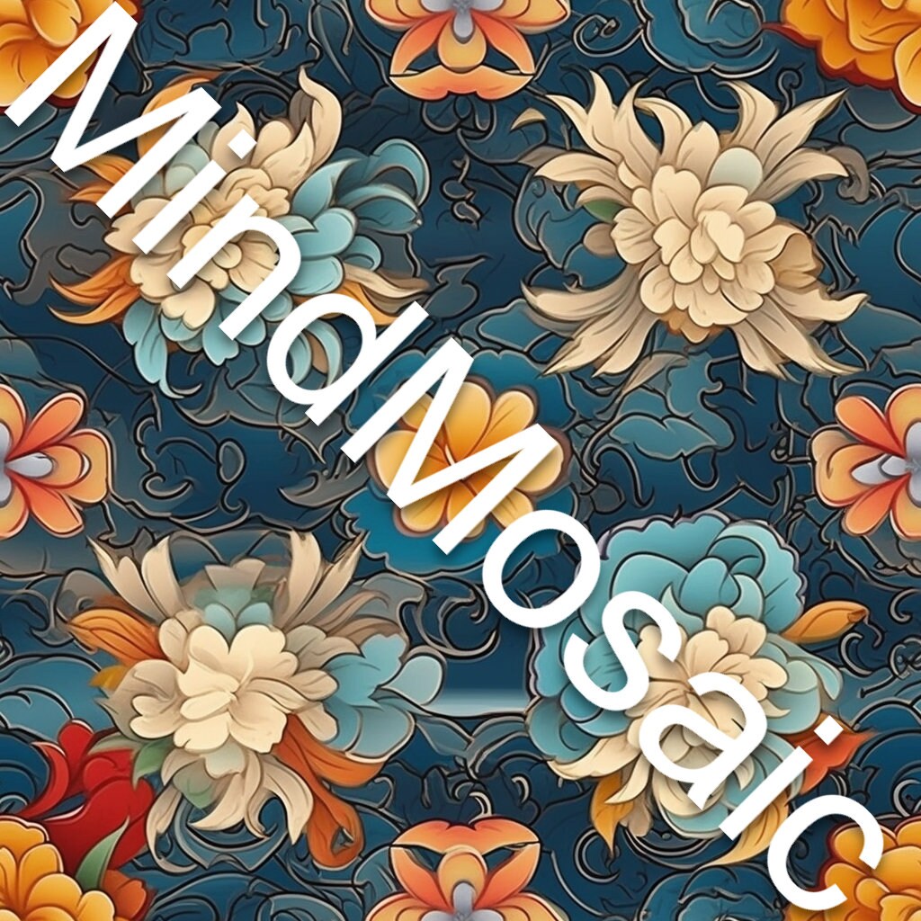 Thangka Seamless Digital Paper Tibetan Buddhist Art, Spiritual Patterns ...