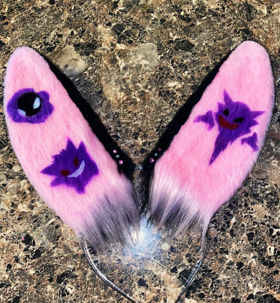 Gastly Haunter and Gengar Ghost Poke Cosplay/costume Ears - Etsy