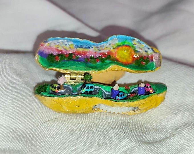 Mini Circuit; Miniature Automaton, Car, Landscape, Peanut. - Etsy