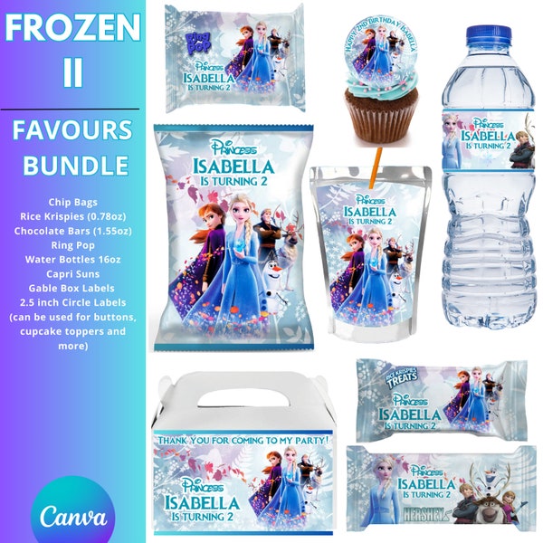 Frozen Labels - Etsy