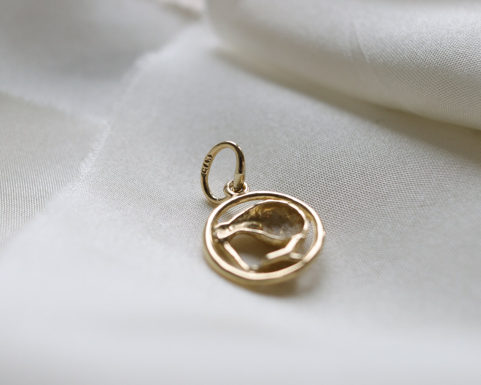 9ct Gold Kiwi Pendant Charm - Etsy