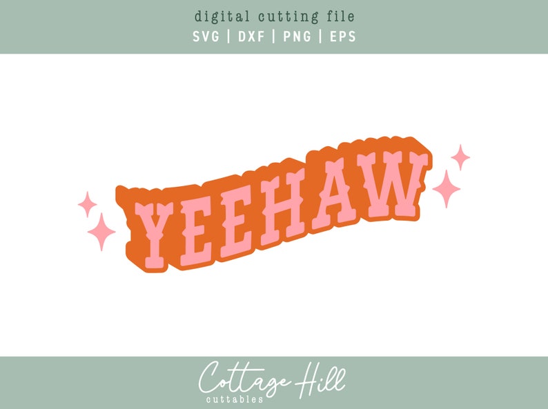 SVG Yeehaw Western Text | Cowgirl Cut File | for Cricut Silhouette ...