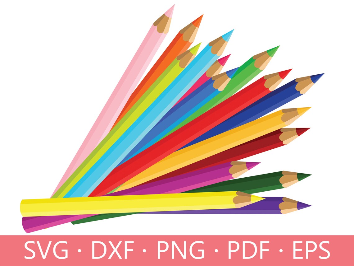 Crayon SVG Colored Pencil Svg Teacher Svg Crayon Set Svg - Etsy