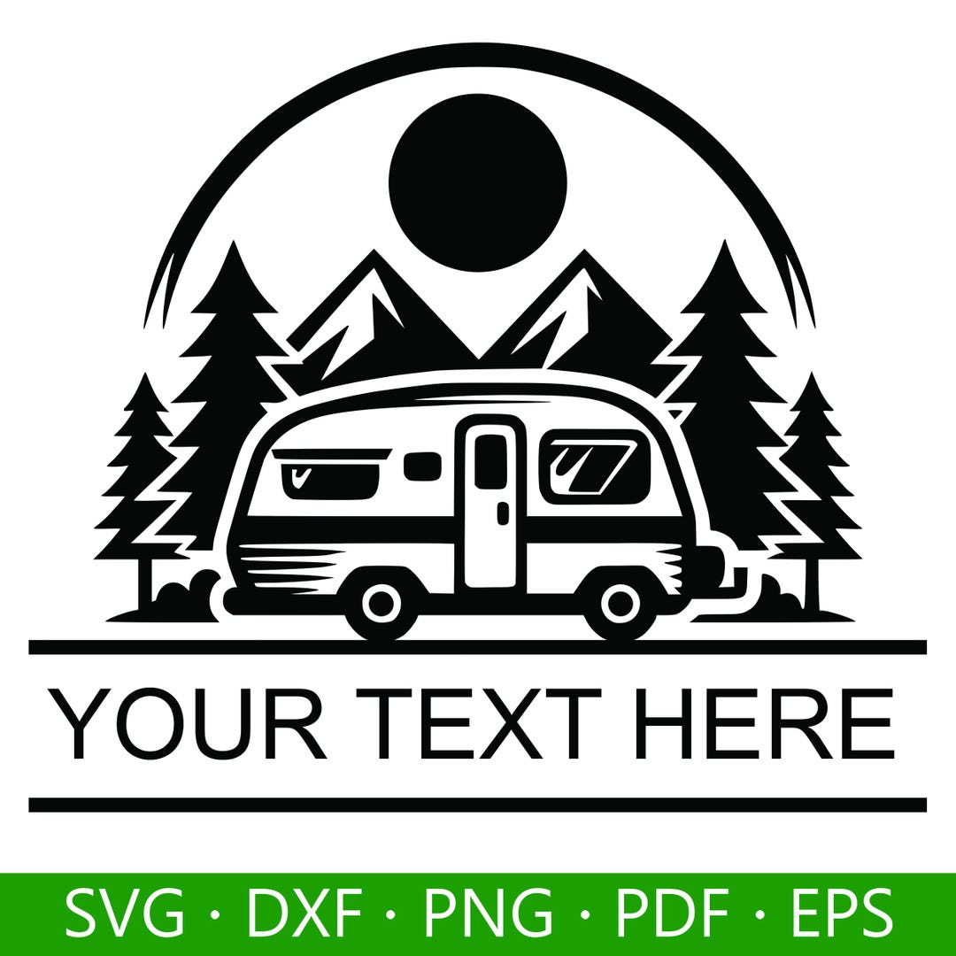 Mountain Monogram SVG, Camping SVG, Adventure SVG, Mountain Silhouette ...