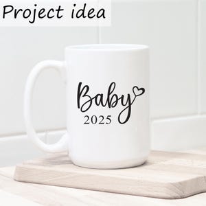 Baby 2025 SVG: Pregnancy Announcement Bodysuit Cut File (digital ...
