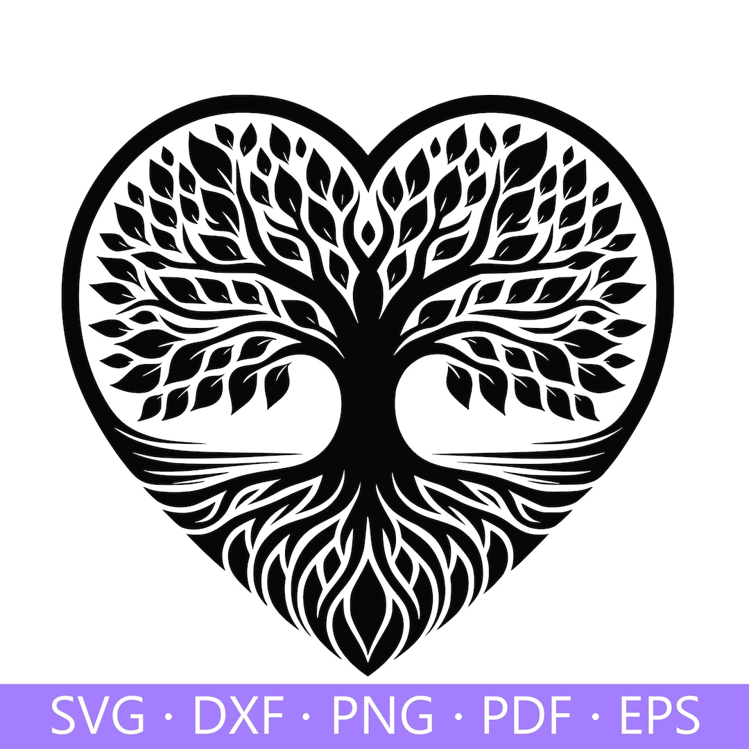 Heart Tree of Life SVG, Tree of Life PNG, Family Tree SVG, Celtic Tree ...