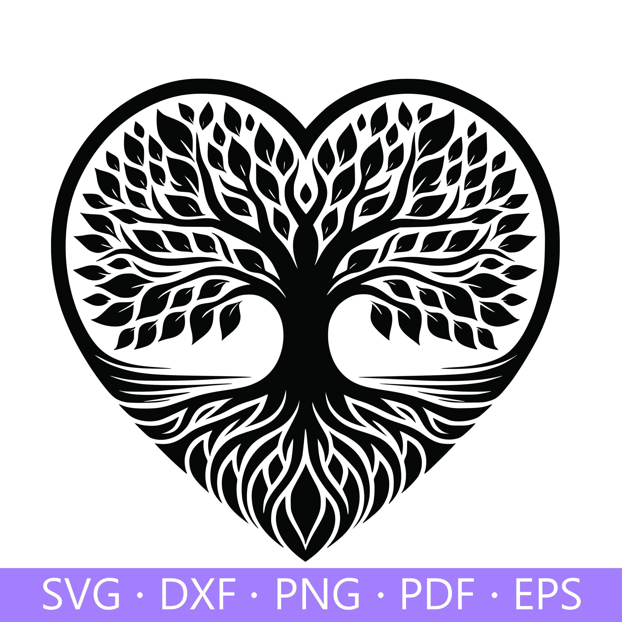 Heart Tree of Life SVG: Family Tree, Celtic Design (digital Download ...