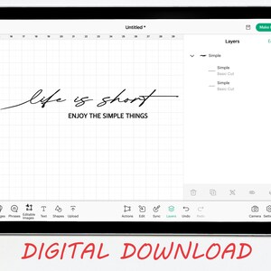 Enjoy Life Svg, Inspirational Gift Svg, Motivational Quote Svg ...