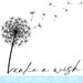 Dandelion Blowing SVG: Make a Wish, Flower Cut File (digital Download ...