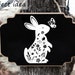 Spring Rabbit SVG, Spring Rabbit PNG, Floral Rabbit SVG, Bunny ...