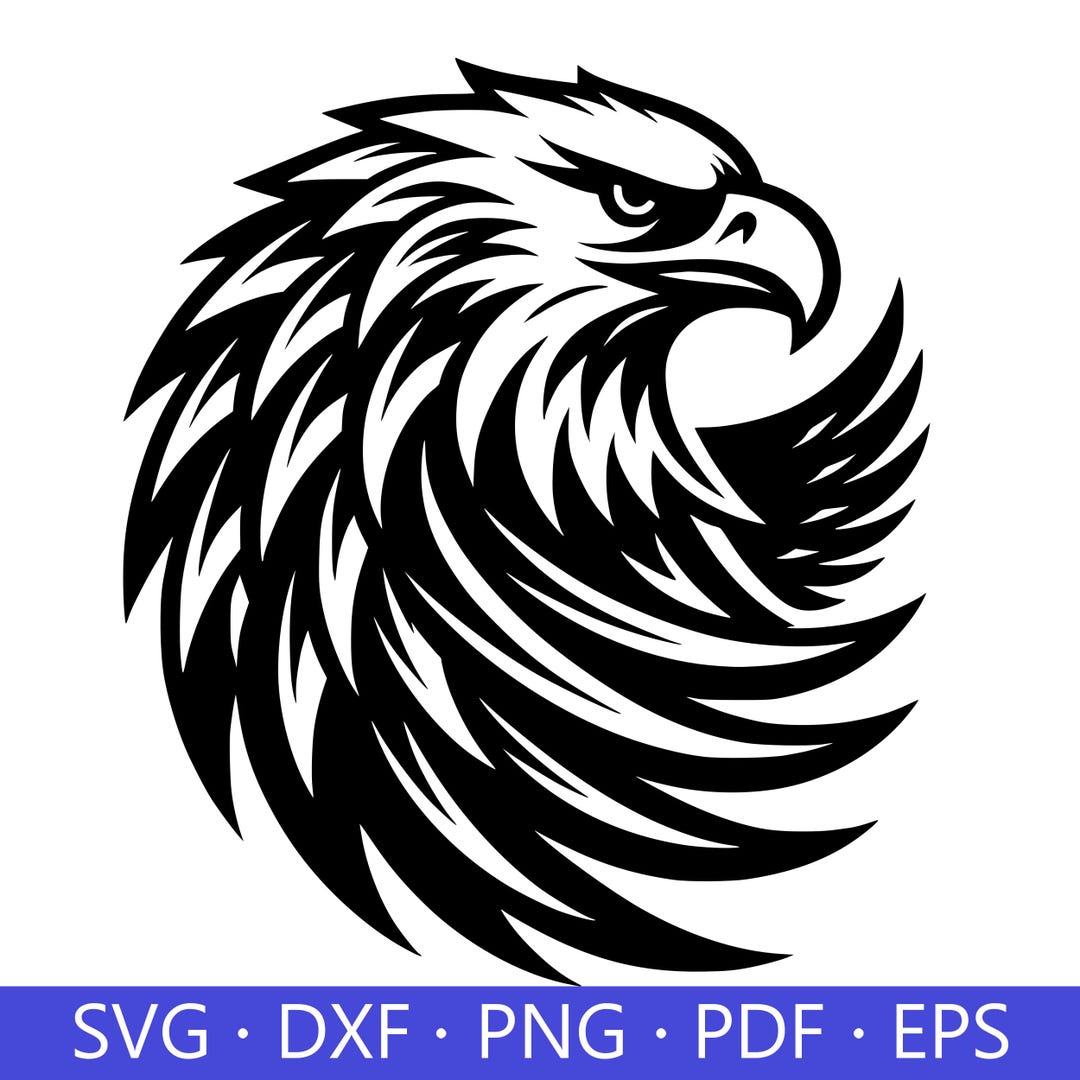 Eagle Head SVG, Eagle PNG, Hawk Head SVG, Bald Eagle Svg, American ...