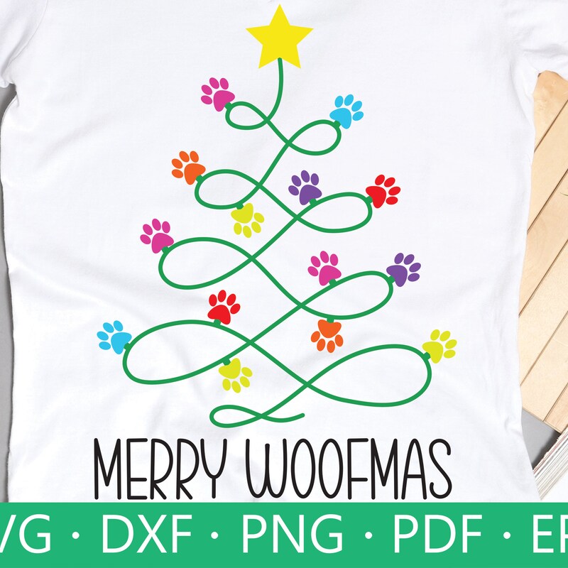 Paw Christmas Tree Png - Etsy