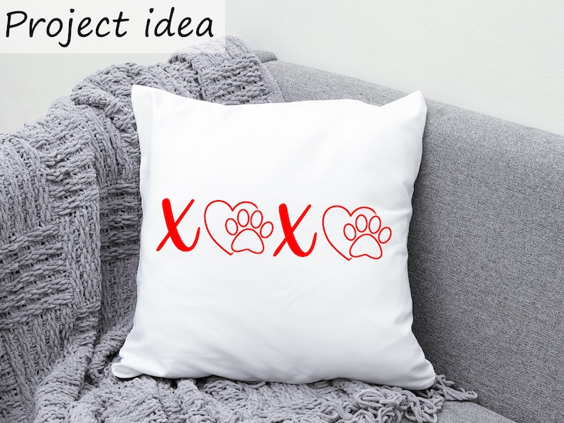 Paw Print SVG, XOXO SVG, Paw Print Heart Svg, Xoxo Png, Dog Paw Print ...