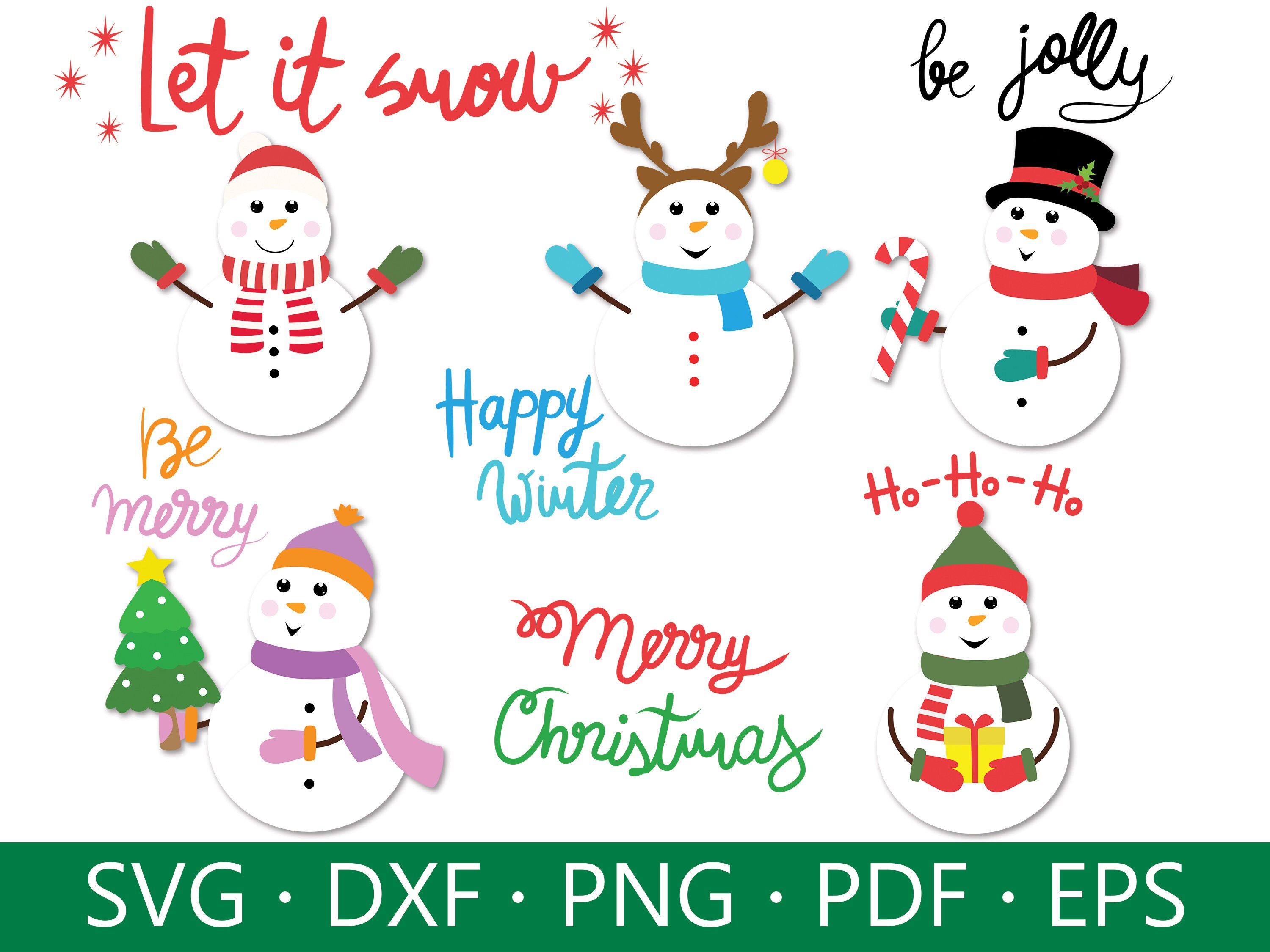 Snowman SVG, Snowman SVG Bundle, Snowman SVG Cricut, Snowman Clipart ...