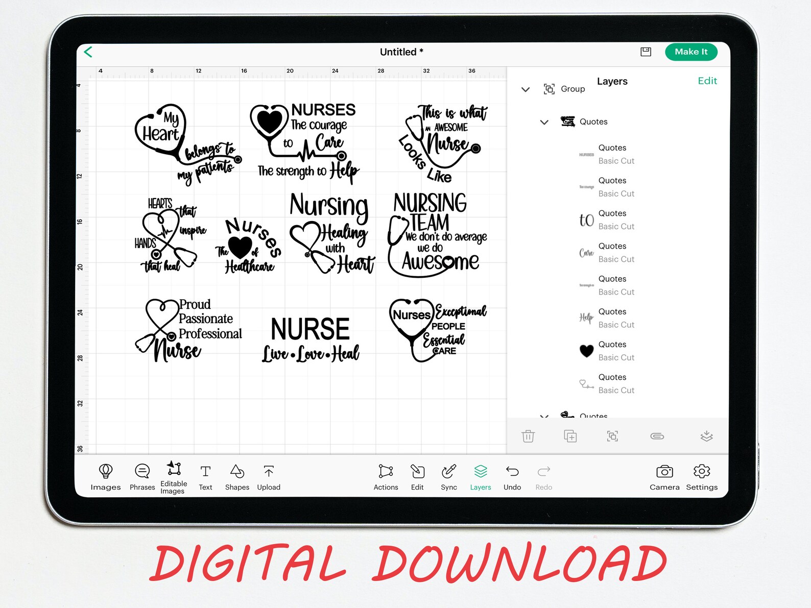 Nurse SVG Bundle, Nurse Quotes SVG, Heart Stethoscope SVG, Nurse Svg ...