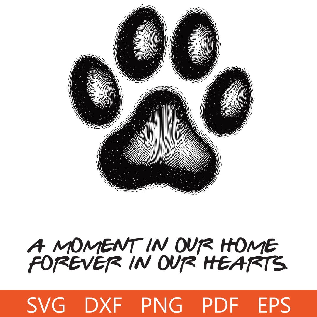 Paw Print SVG: Dog, Cat, Animal Paw Cut File (digital Download) - Etsy