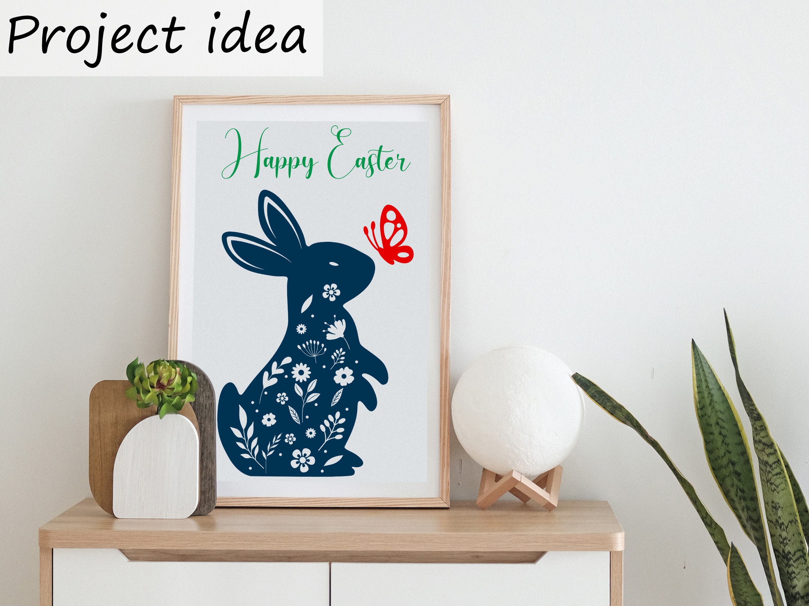 Spring Rabbit SVG, Spring Rabbit PNG, Floral Rabbit SVG, Bunny ...