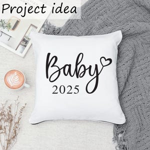 Baby 2025 SVG: Pregnancy Announcement Bodysuit Cut File (digital ...