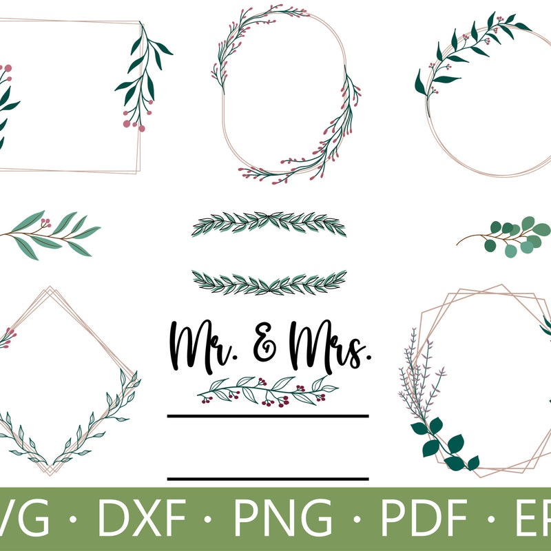 Split Wreath Svg - Etsy
