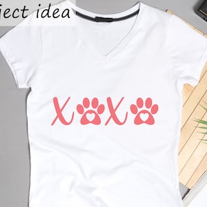 Paw Print SVG, XOXO SVG, Paw Print Heart Svg, Xoxo Png, Dog Paw Print ...