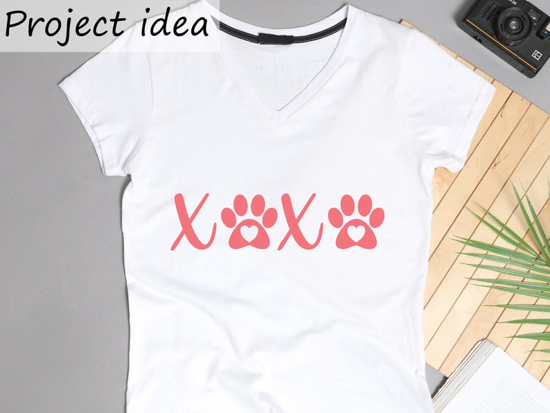 Paw Print SVG XOXO SVG Paw Print Heart Svg Xoxo Png Dog - Etsy