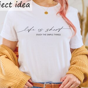 Enjoy Life Svg, Inspirational Gift Svg, Motivational Quote Svg ...